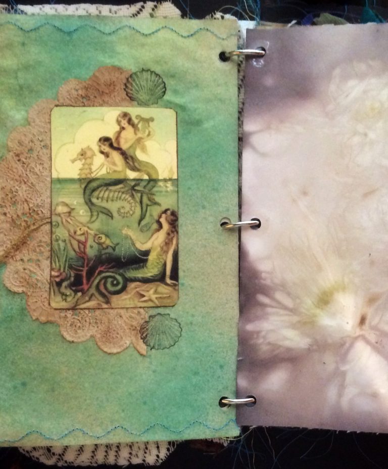 Mermaid Themed Handmade Junk Journal | Julie Dawn Designs